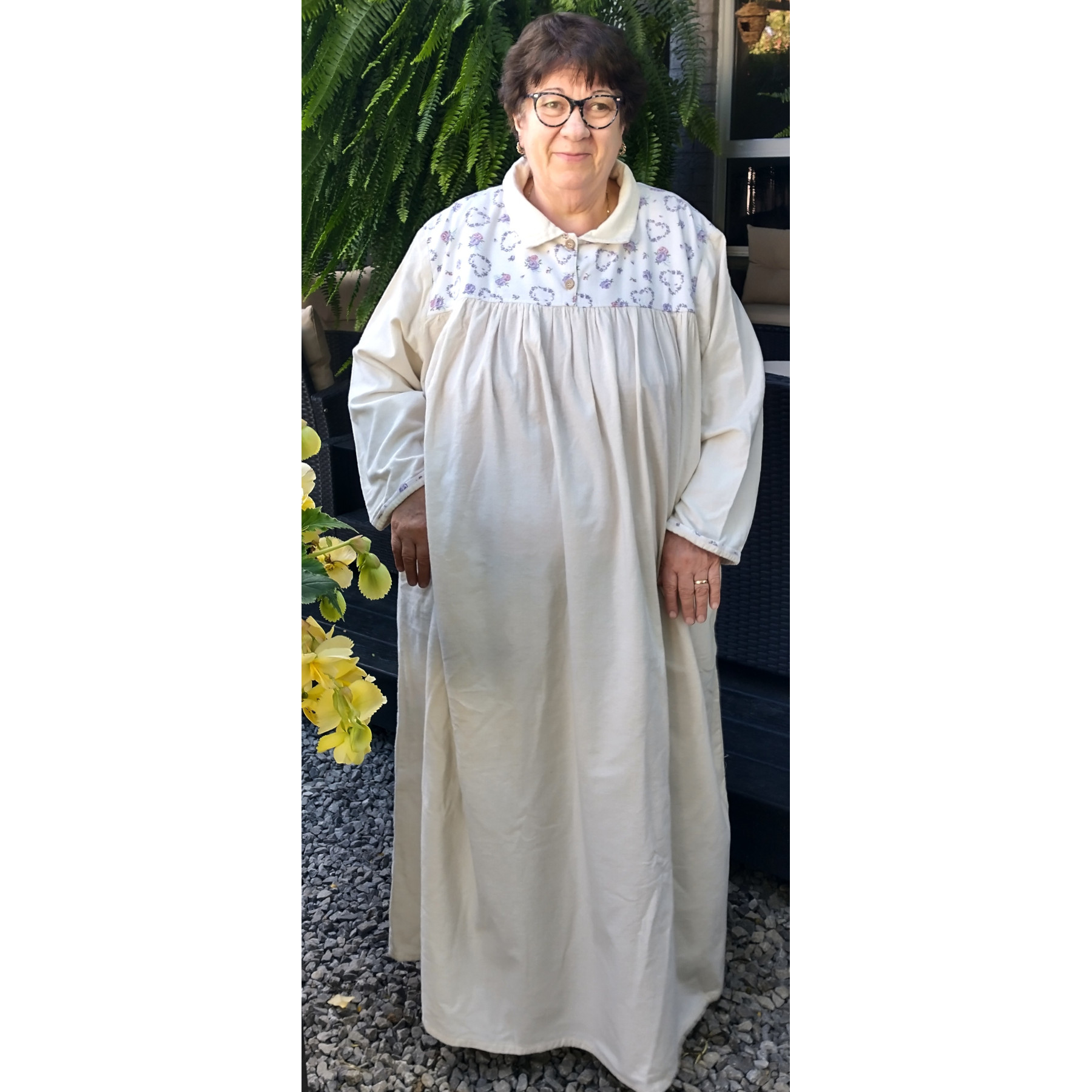 COLLARED GOWN – Nights In White Flannel